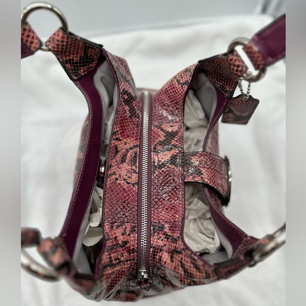 Coach Lynn Soho Embossed Python Shoulder Bag - Gem